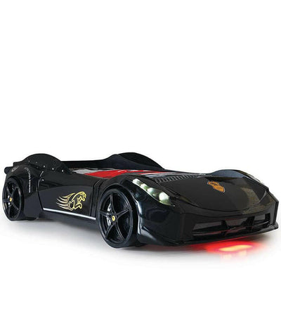 Ferrari Spyder Kids Car Bed - Twin Size Furniture - Remote, LED Lights
